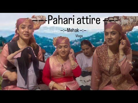 TRYING Traditional clothes //PAHARI attire // - YouTube