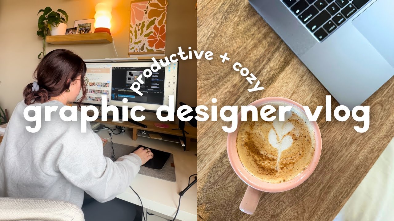 day in the life of a $100K+ graphic designer (creating content and ...