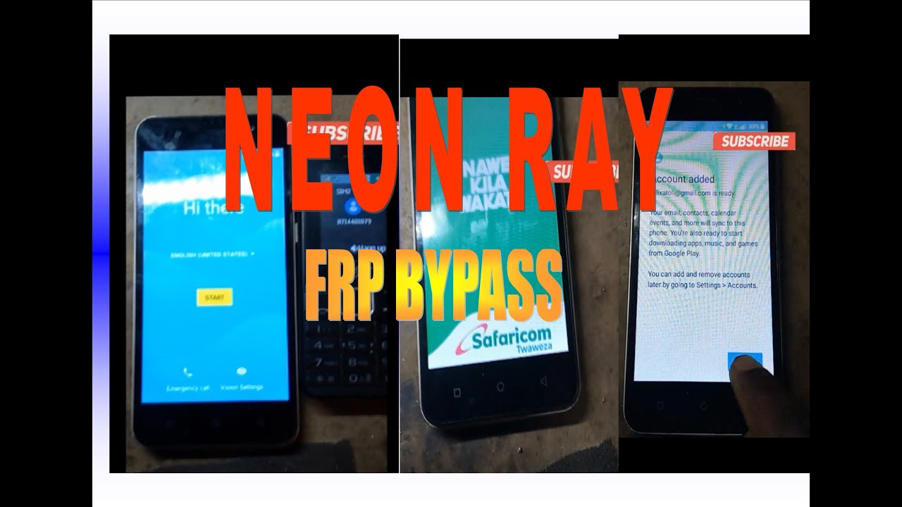 SAFARICOM NEON RAY Frp Bypass - YouTube