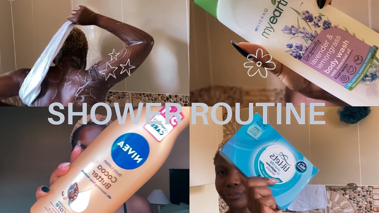 The shower routine on my period/skincare - YouTube