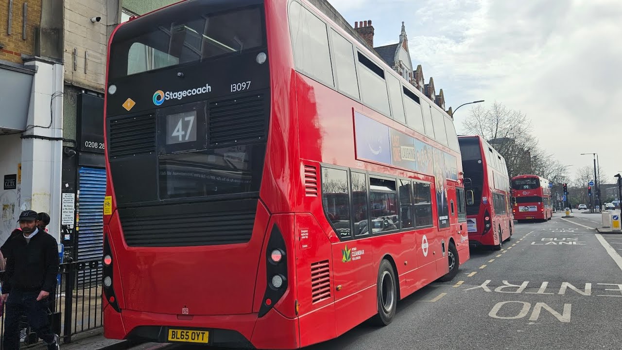 Stagecoach London 13097 BL65OYT route 47 (Refurbished) - YouTube
