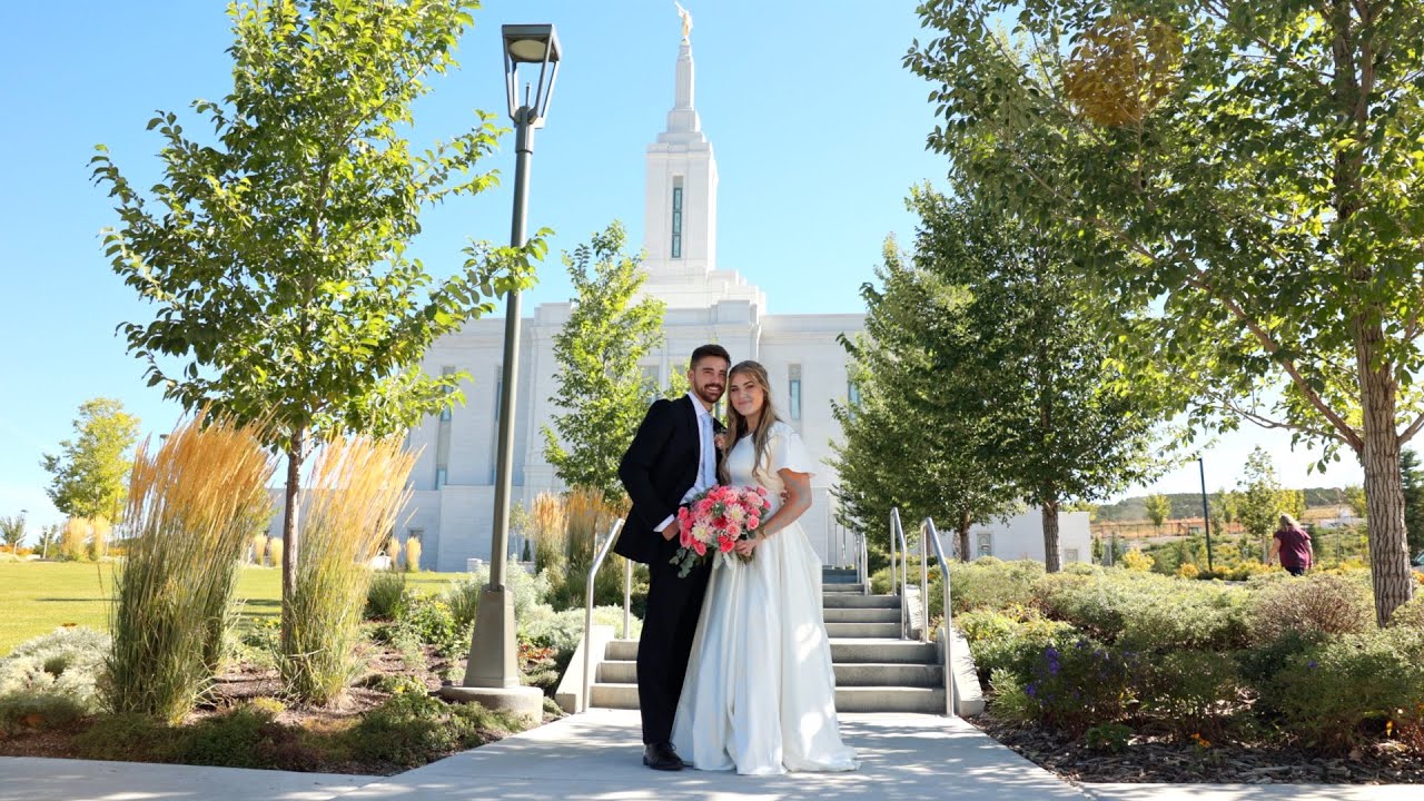 Pocatello LDS Temple Wedding || Hallie + Chase - YouTube