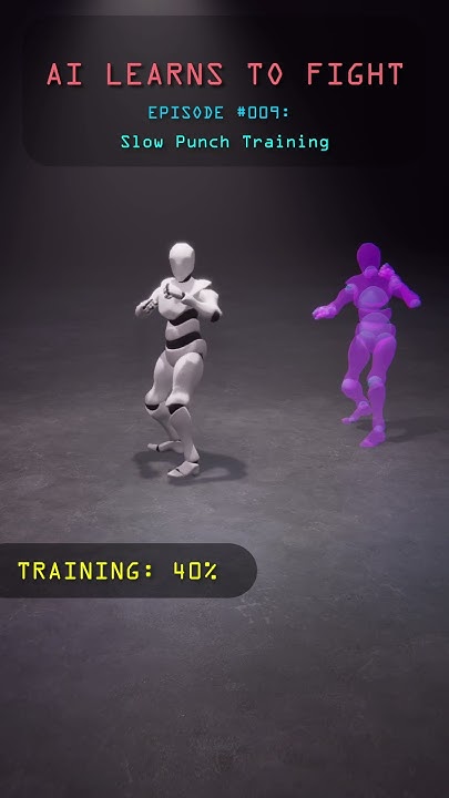 A.I. Learns to Fight (009) #ai #artificialintelligence #unity #gamedev #gaming #robots #fighting ...