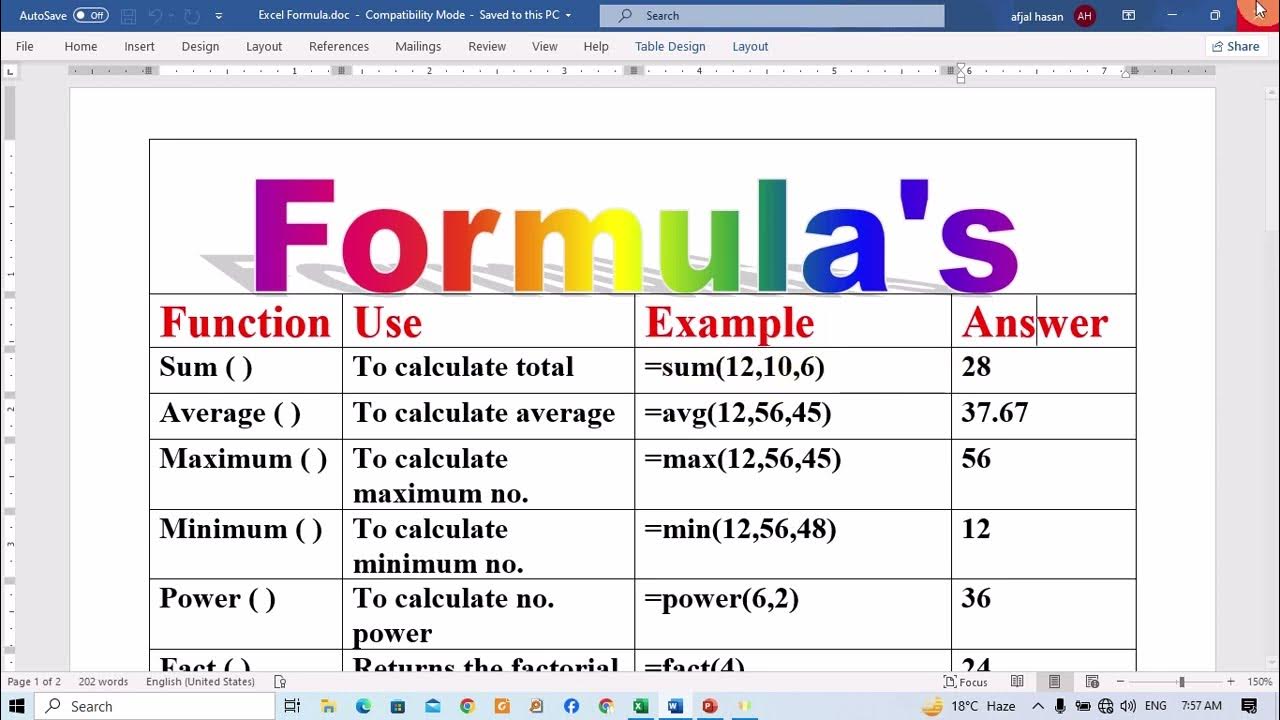 Microsoft Excel A to Z Tutorial 2021 ( हिंदी ) - Complete MS Excel Beginners to Advance Tutorial ...