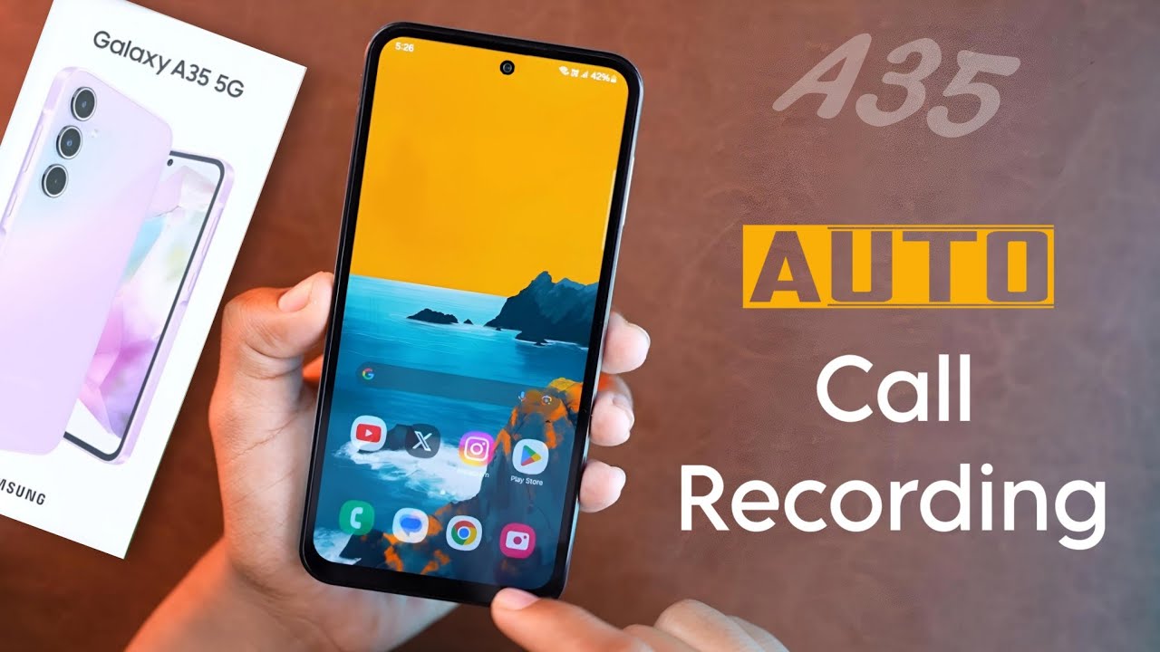 How to Enable Samsung A35 Call Recording | Auto Call Recording Setting ...