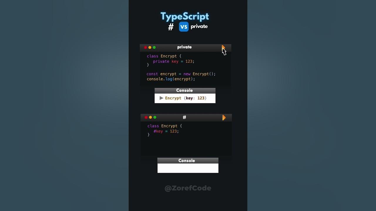 Private keyword vs Private fields(#) in TypeScript - YouTube