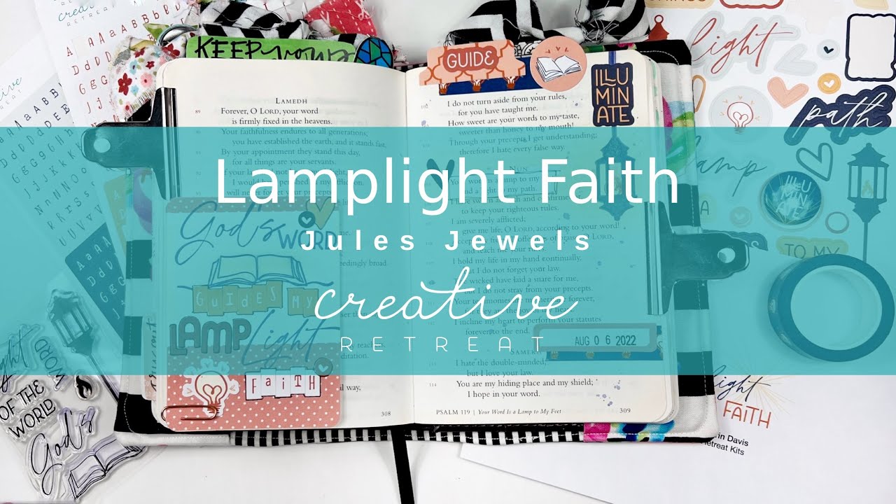 Faith Art Journaling with Julie | Lamplight Faith | August 2022 - YouTube