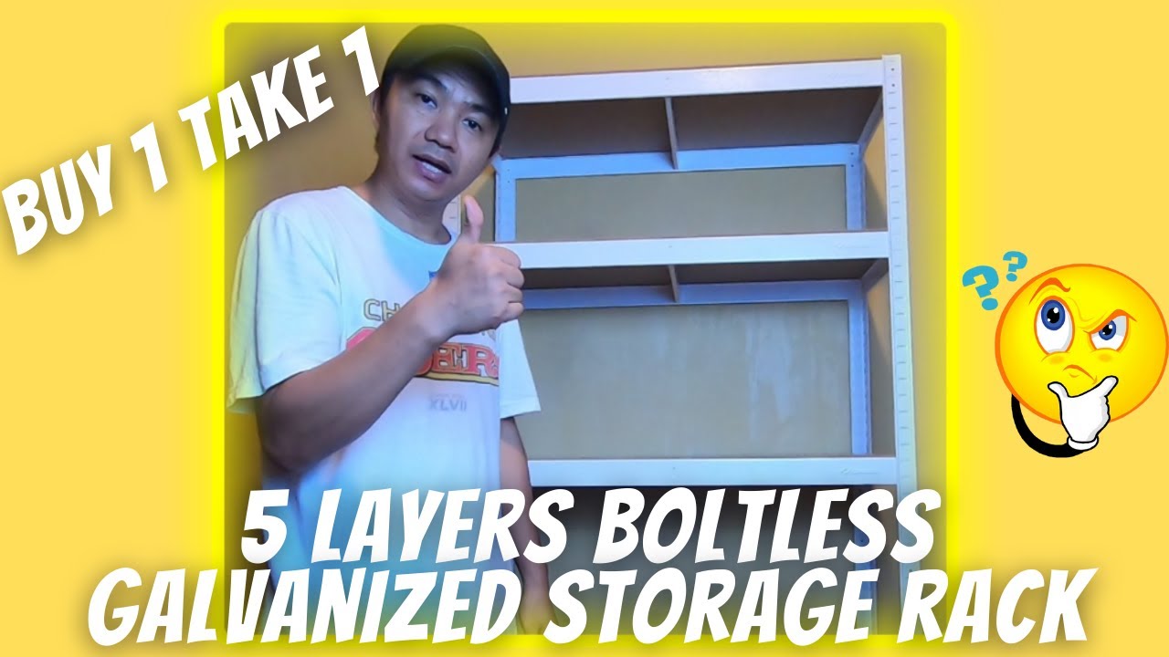 BOLTLESS 5 LAYERS GALVANIZED STORAGE RACK | UNBOXING | SET UP -SISONS ...