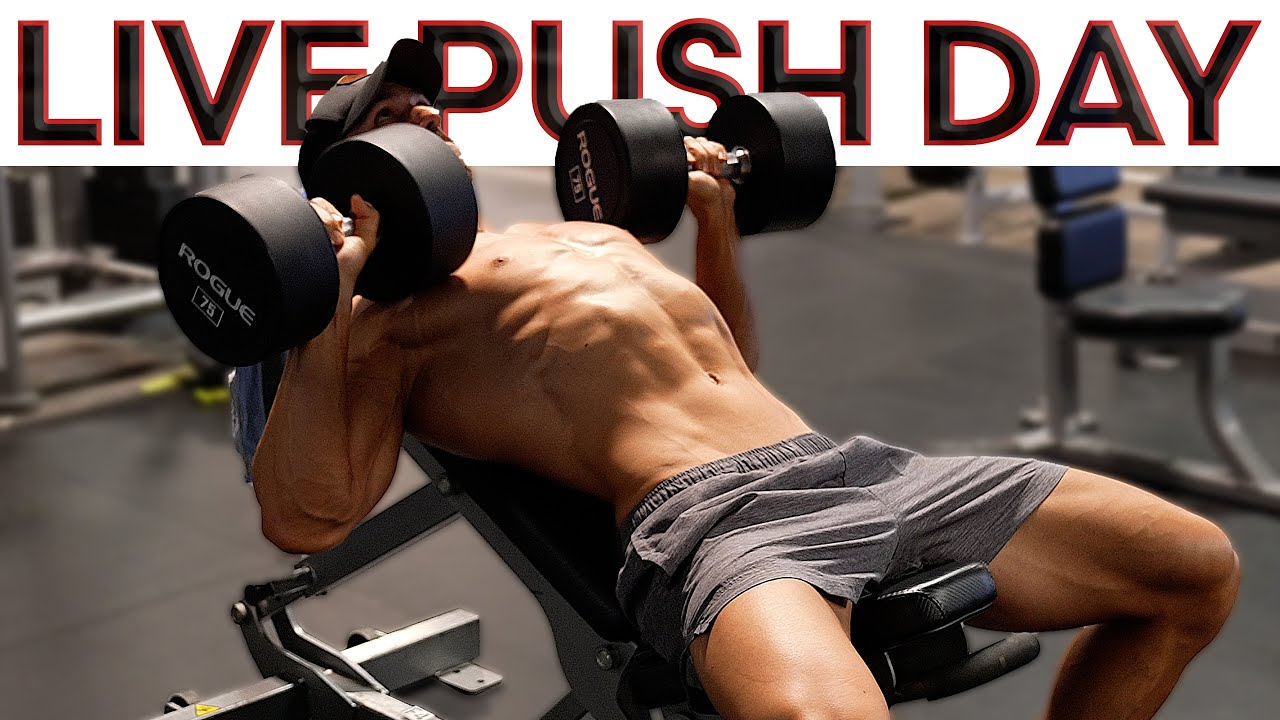 LIVE Hypertrophy Push Workout and Q&A – Getting JACKED in the GARAGE ...