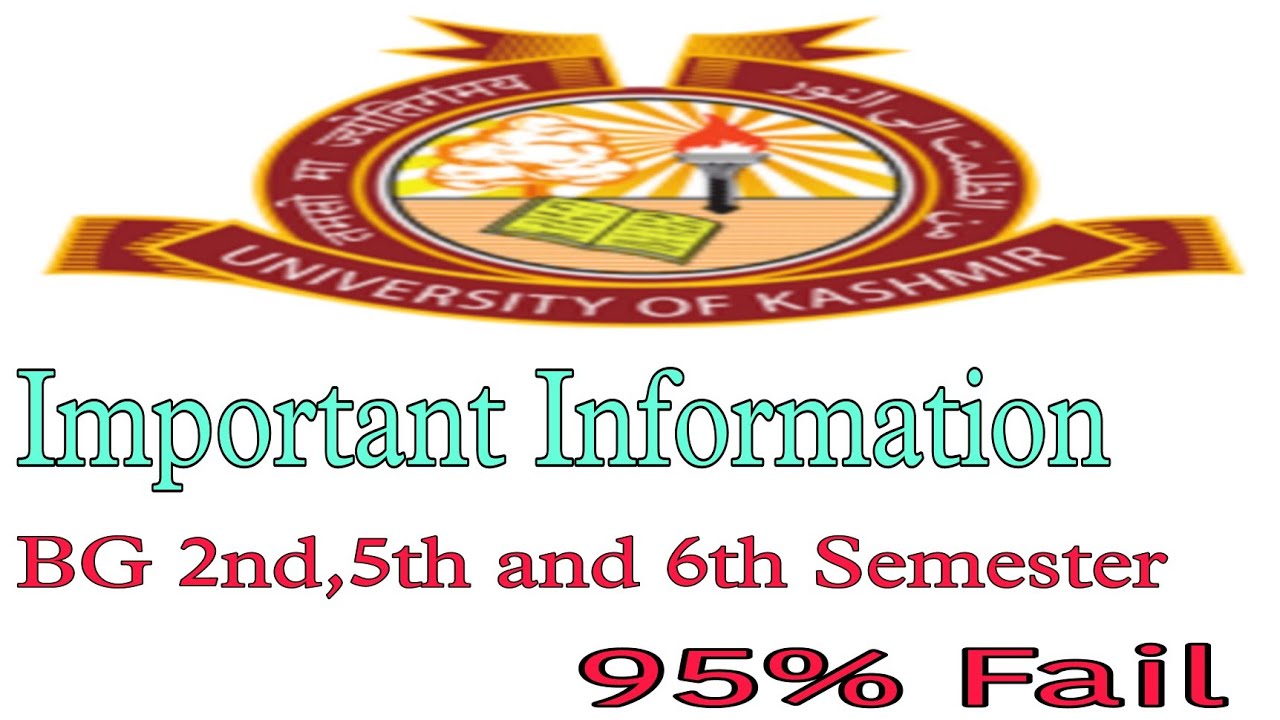 Important Information For BG 5th,6th and 2nd Semester Students|Most Of ...