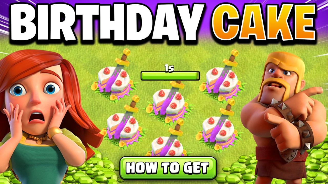 What's Inside NEW 12th Anniversary Cake - How to Get More Cake in Clash ...