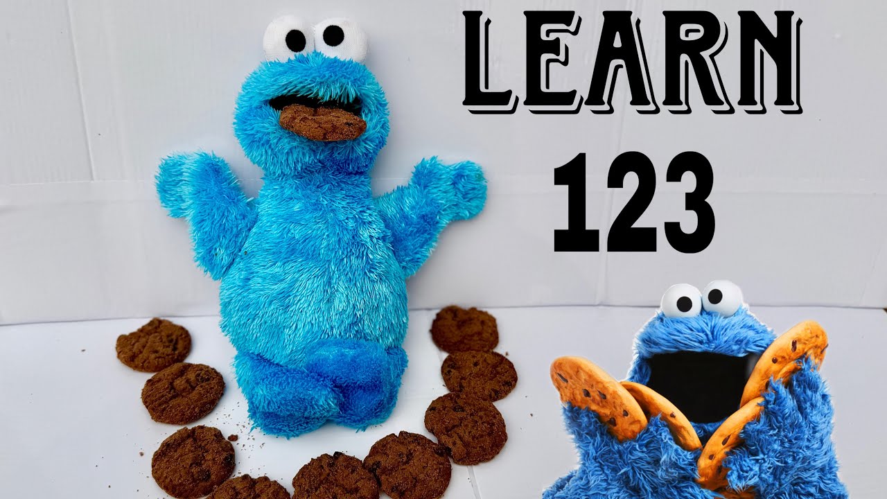 Sesame Street Cookie Monster Counts 1-2-3 Cookies! | learn numbers 1 to ...