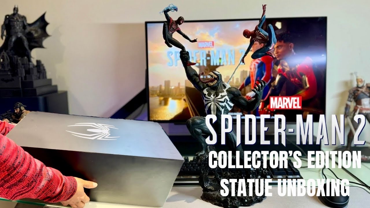 MARVEL SPIDER-MAN 2 COLLECTOR'S EDITION STATUE UNBOXING @THESMGFIRE ...
