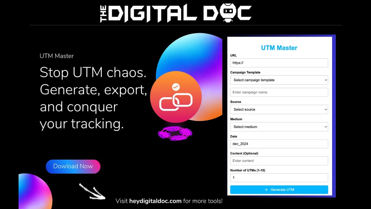 UTM Master - Chrome App by The Digital Doc - YouTube