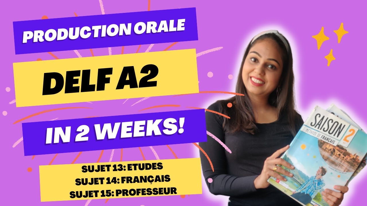 Études, Français, Professeur: DELF A2 Monologue Suivi Exemples - YouTube
