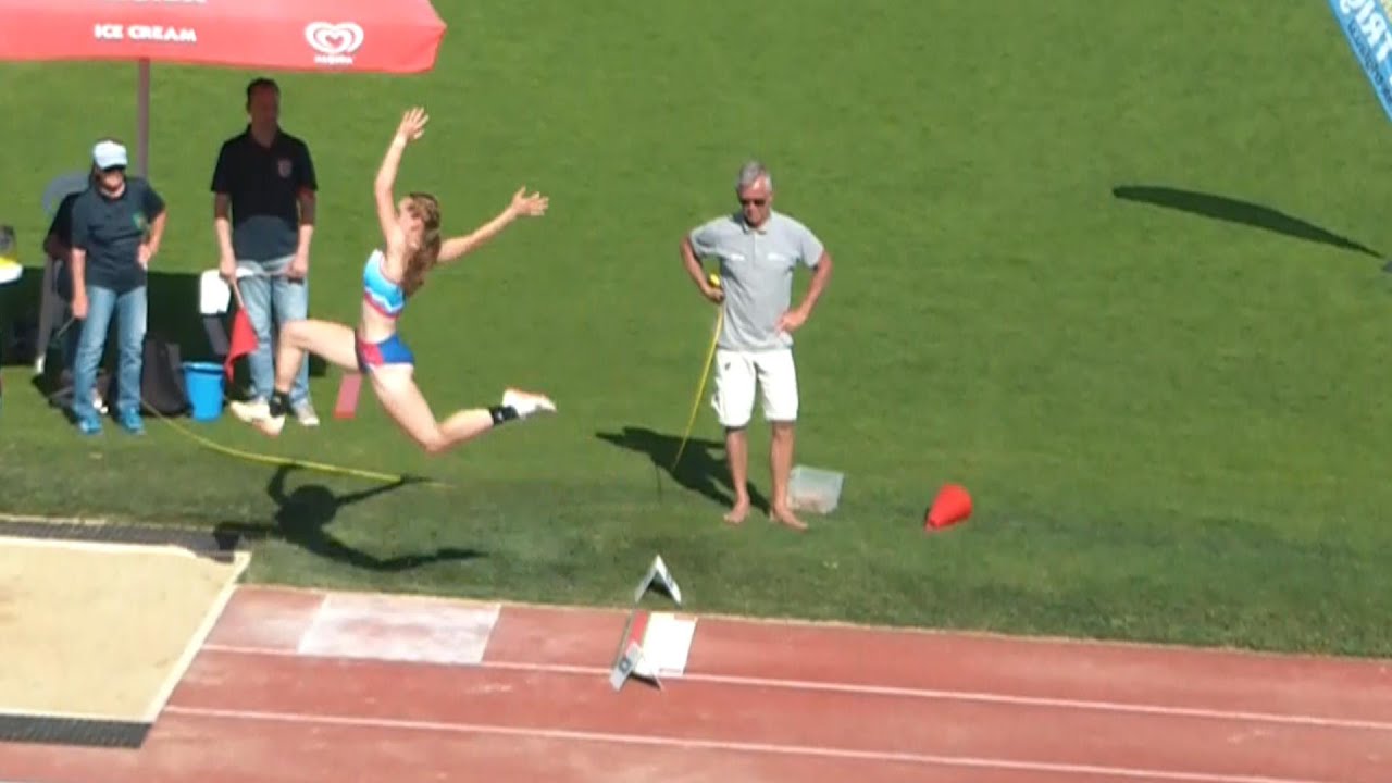 Brina Likar (SLO) 654 cm Long Jump Slovenian U18 U20 Record Atletski ...