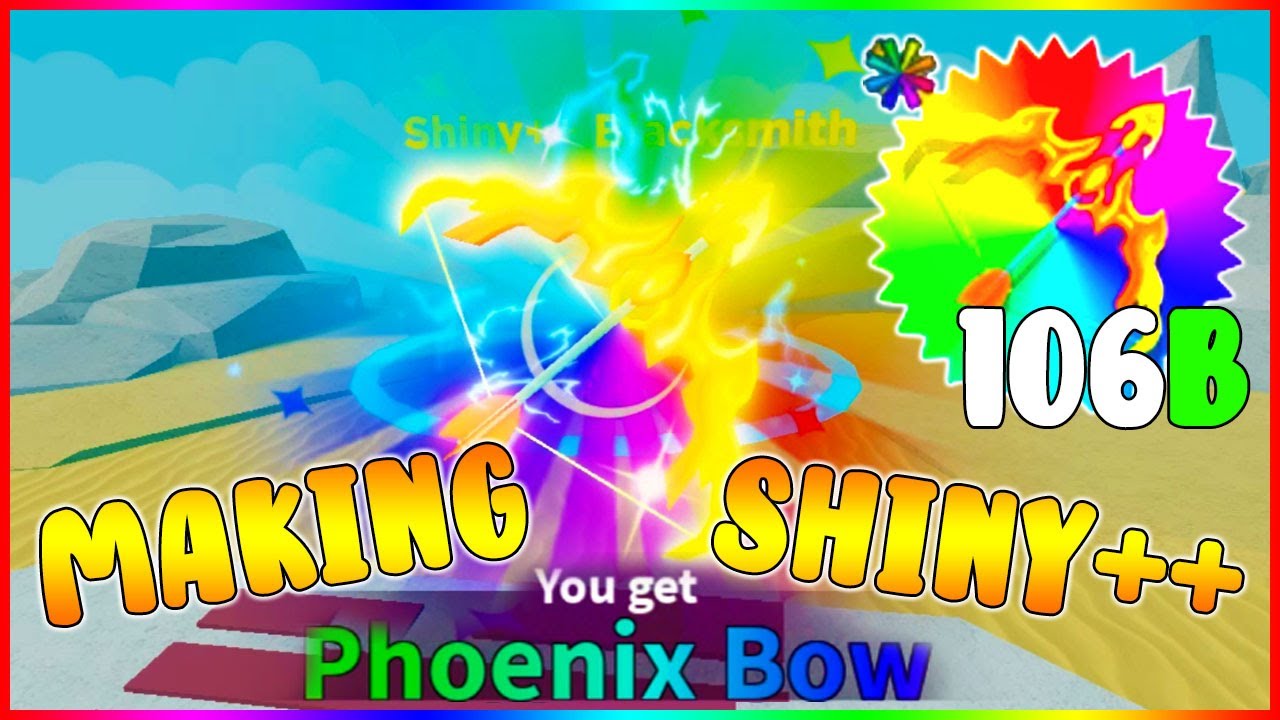 Making PHOENIX BOW ETERNAL SHINY++ | Weapon Fighting Simulator ...