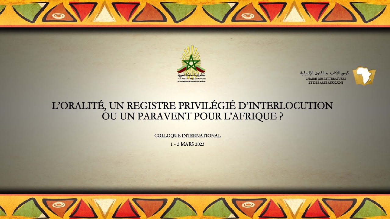 L’oralité, un registre privilégié d’interlocution ou un paravent pour l ...