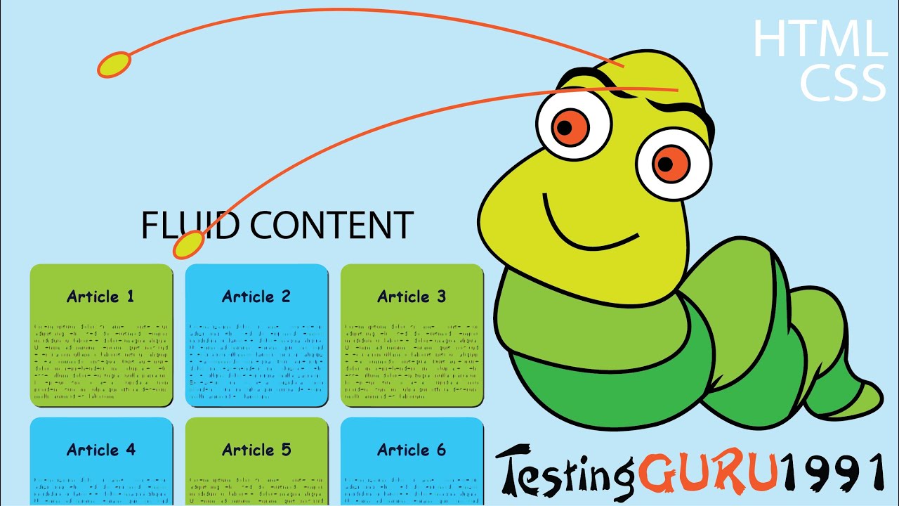 Responsive web page - Fluid content with HTML5 and CSS - YouTube