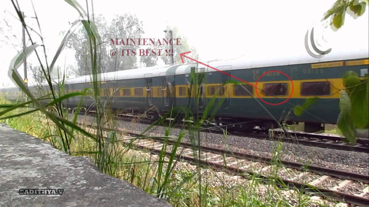 75. Amazing Indian Railways: Broken Window in an Air-Conditioned train ...