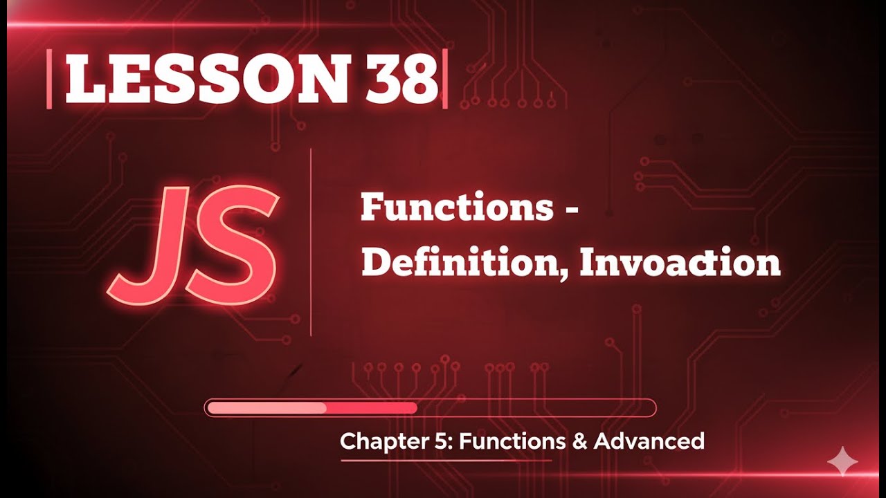 038 JavaScript Functions Definition, Invocation | #38 - YouTube