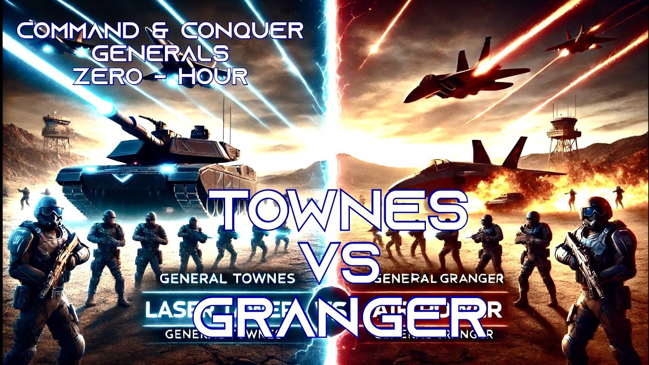 C&C Generals ZH Laser Challenge #1 Hard General Townes vs General ...
