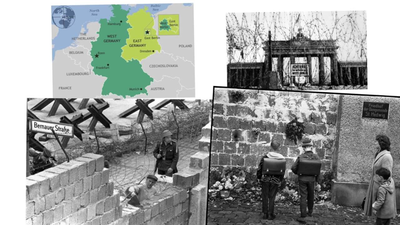 Delingen av Tyskland og Berlinmuren under den kalde krigen - YouTube