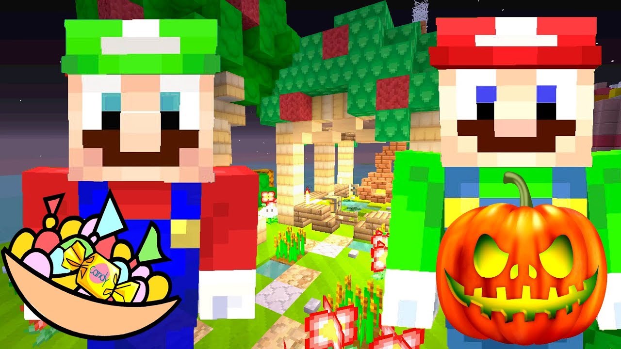 MARIO AND LUIGI'S HALLOWEEN! | Super Mario Series | Minecraft [273 ...