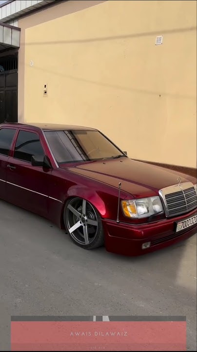 Red Pearl Beauty: Mercedes-Benz W124 Captured in Style 🚘 - YouTube