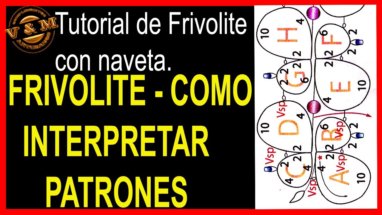 04. FRIVOLITE BÁSICO- LECCIÓN 4ª- Como Interpretar PATRONES DE ...