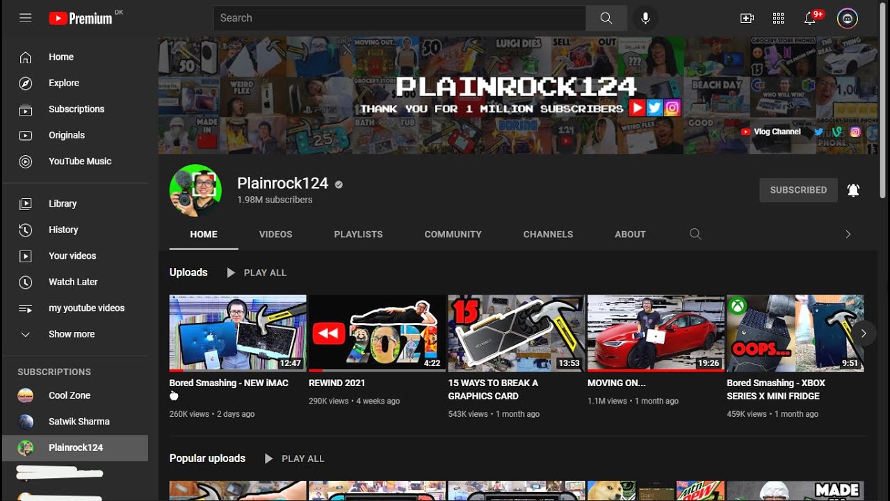 Plainrock124 moving on video (check bio for his channel link) - YouTube