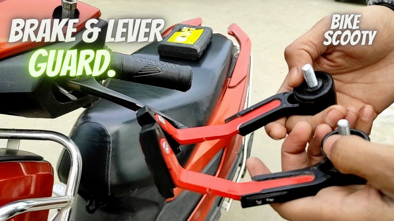 Brake & Lever Guard Installed on Honda Scooty | Scooty Modification ...