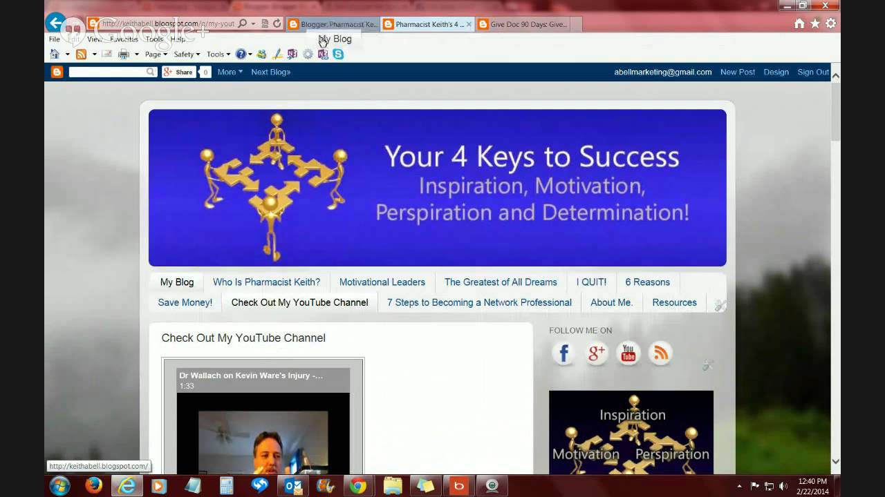 Getting Started Blogging with Blogger.com - vlog 12 - YouTube