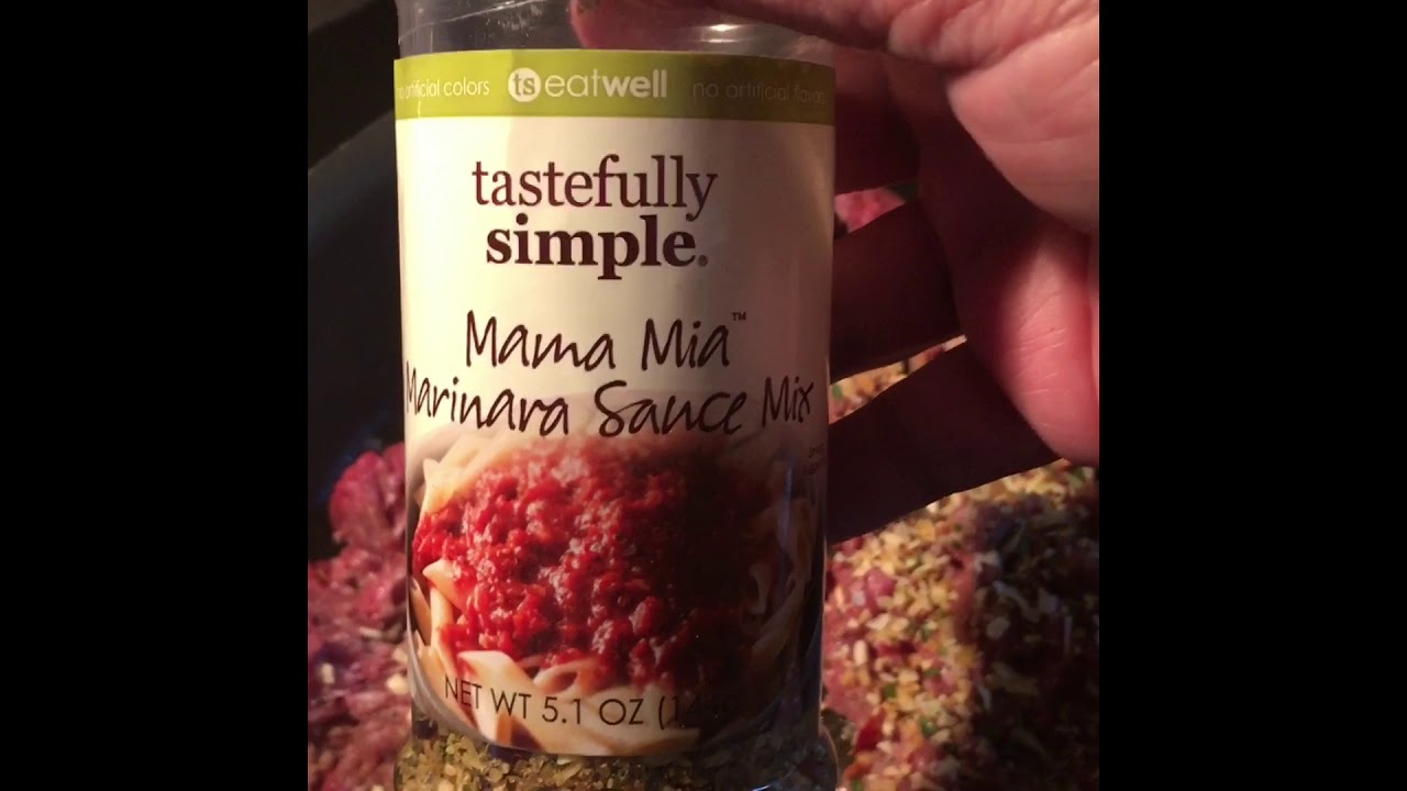 Tastefully Simple spaghetti sauce - YouTube