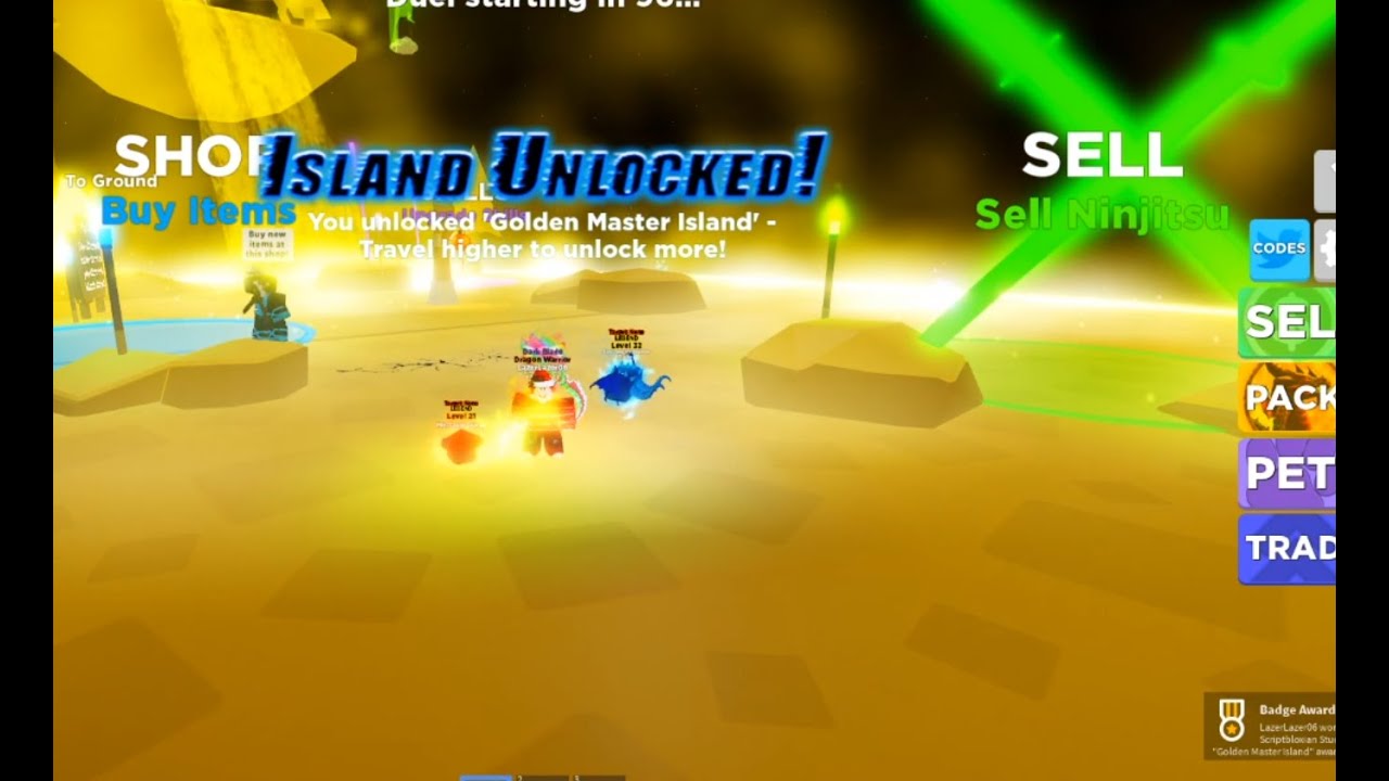 How to unlock Gold Island Ninja Legends new update - YouTube