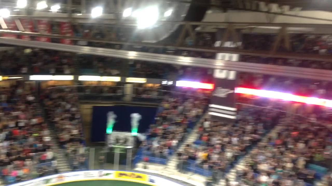 sold out Sasktel centre for Saskatchewan Rush game April 2nd,2016 - YouTube