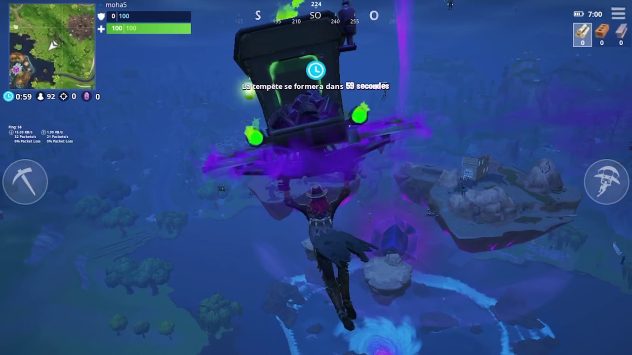L’explosion du cube sur fortnite - YouTube