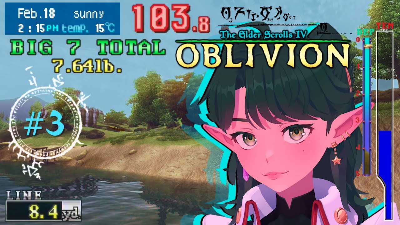 【Oblivion】 FISH BATTLE at lake rumare~ 🎣 - YouTube