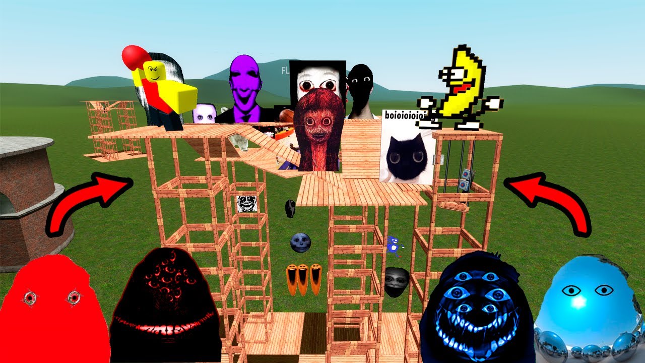 Nico's Nextbot And Munci Chasing Gmod - YouTube