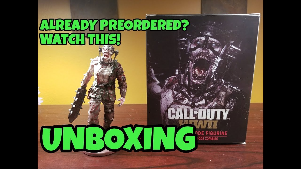 UNBOXING + HOW TO GET the COD: WW2 ZOMBIE FIGURE! (Even if you have ...
