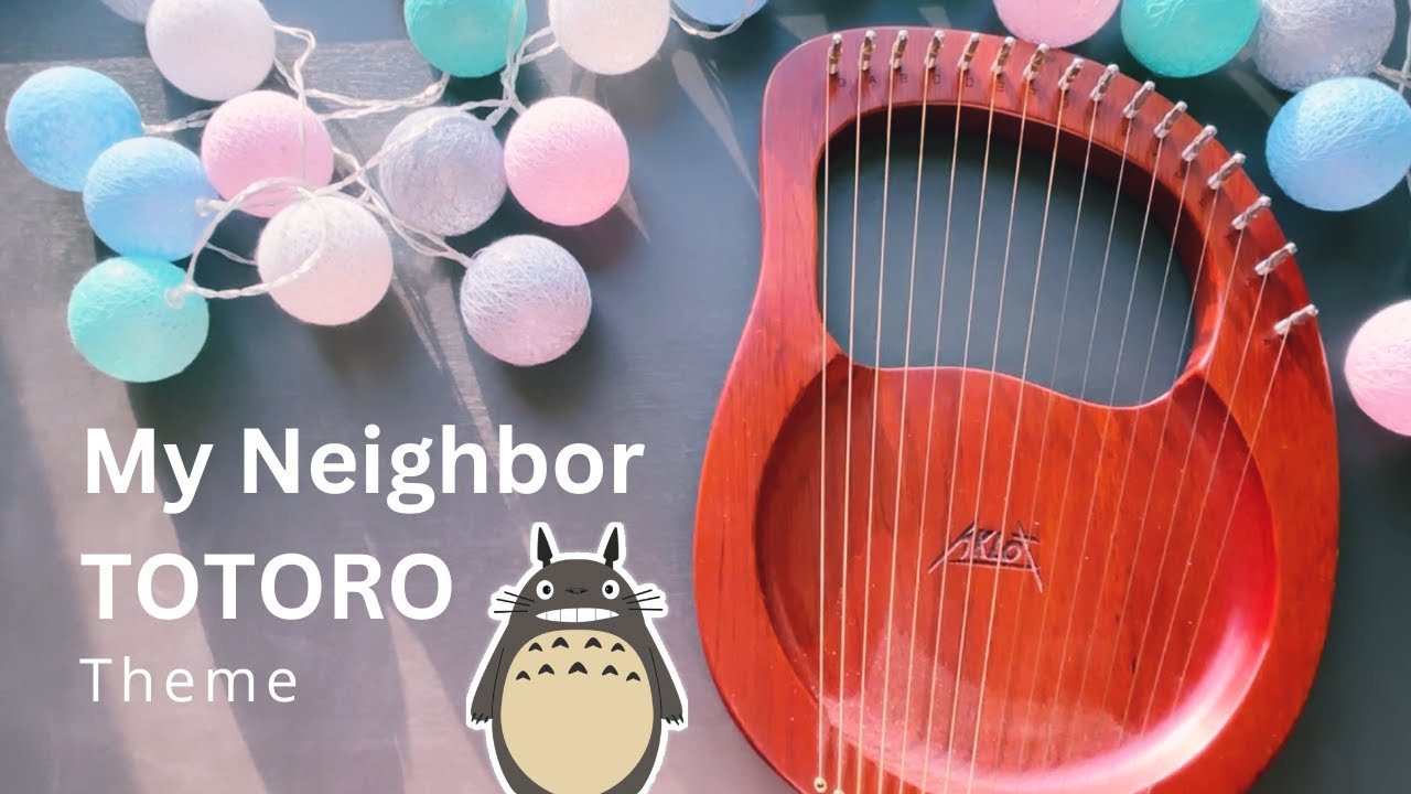 My Neighbor TOTORO Theme - Lyre Harp Cover (with Notes) - YouTube