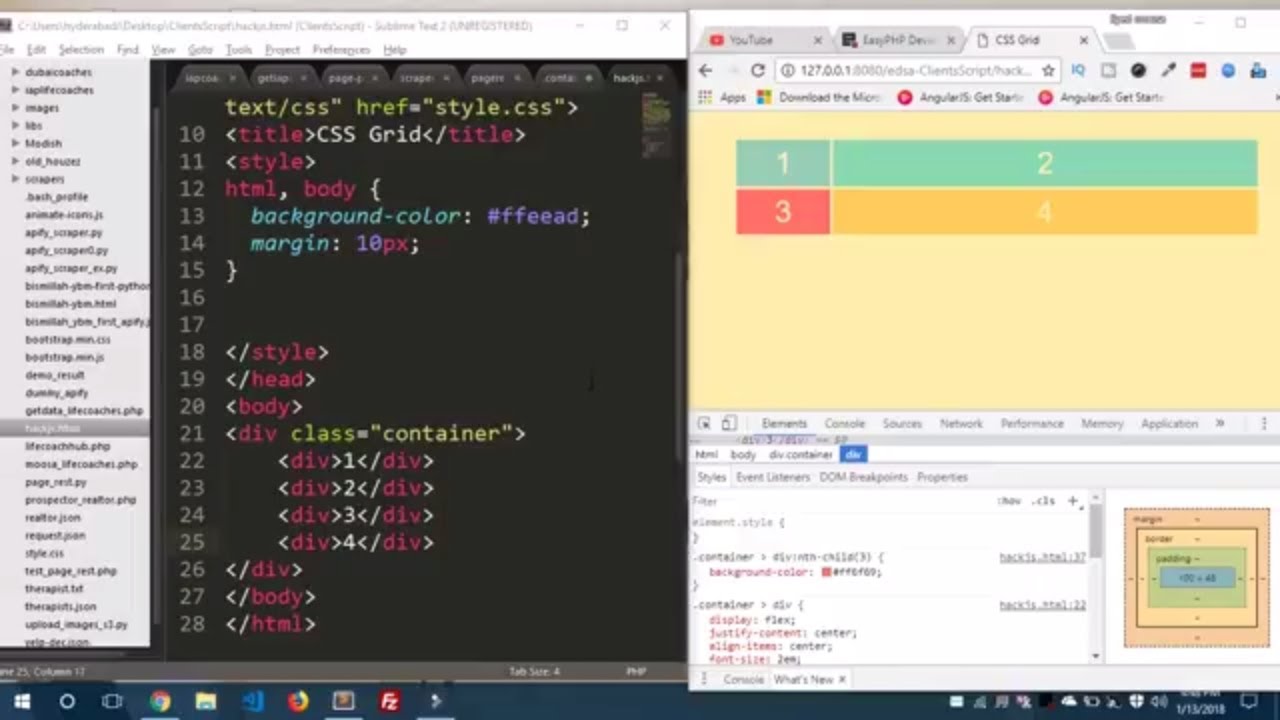CSS Grid - Create Your First Grid - YouTube