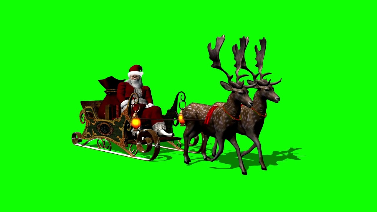 Santa Claus Slight Video | Motion Graphic | Santa Claus Green Screen ...