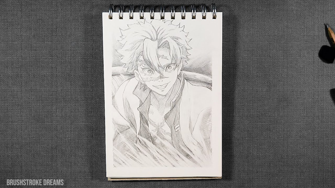 How to Draw Sanemi Shinazugawa | Anime Challenge With Audience - YouTube