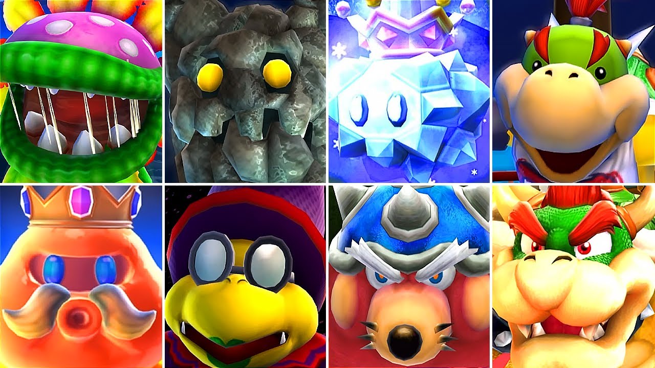 Super Mario Galaxy - All Bosses - YouTube