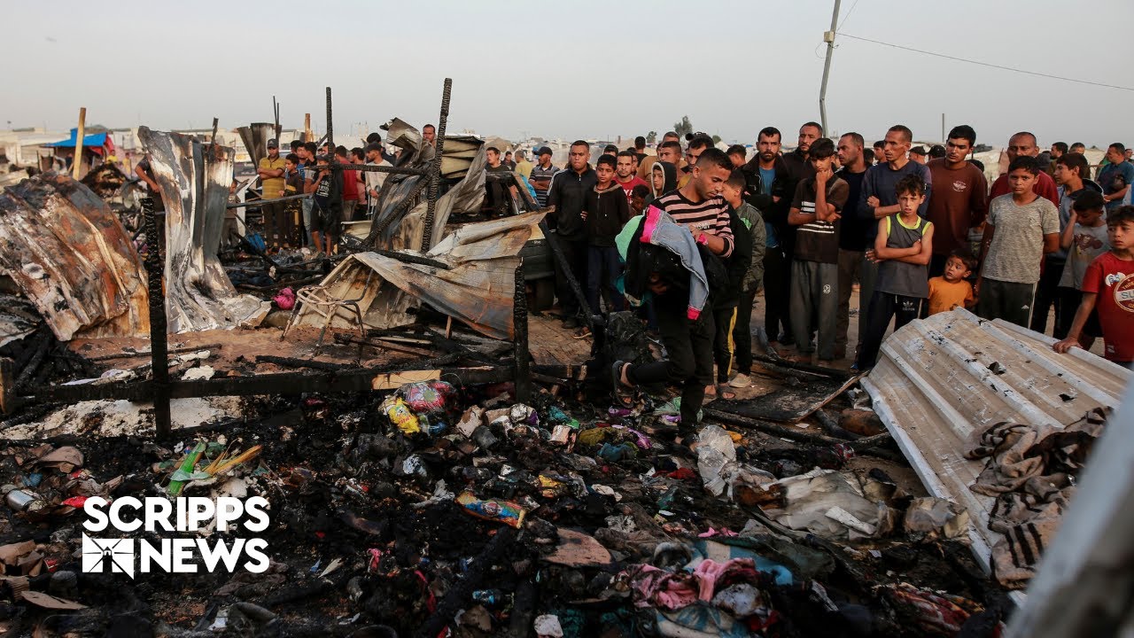 New airstrikes kill at least 16 near site of Rafah refugee camp hit ...