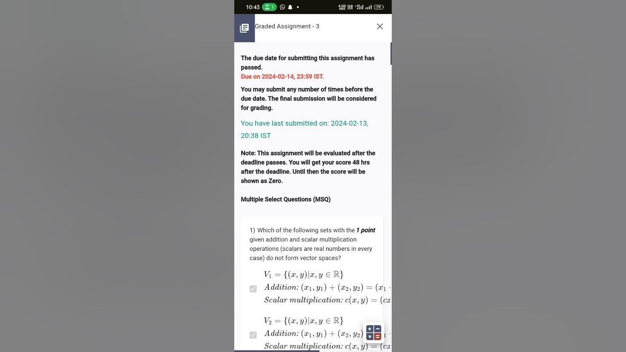 Math 2 Week 3 Graded assignment iitm ds - YouTube