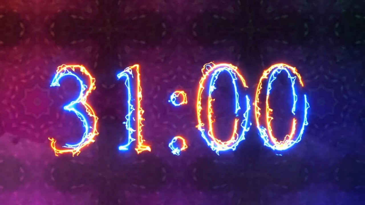 31 Minute Electric Timer | 1860 Seconds Countdown - YouTube