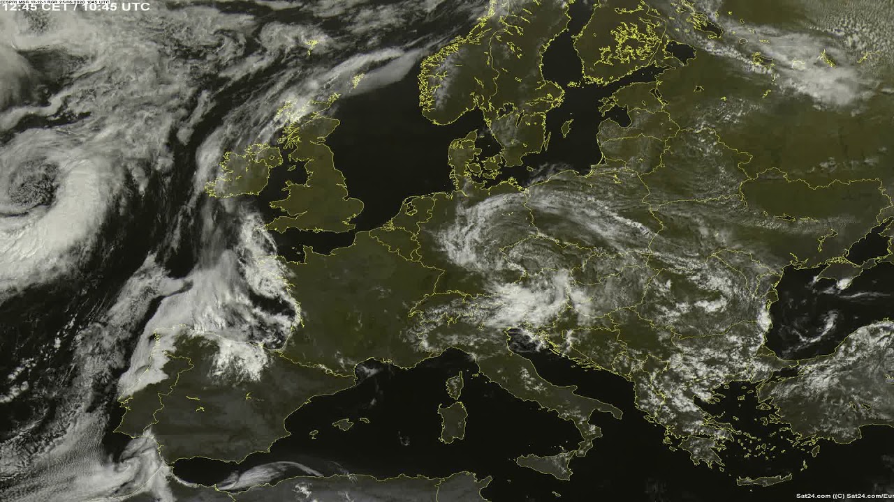 Sat24 video impression for Thursday, June 25, 2020 - YouTube