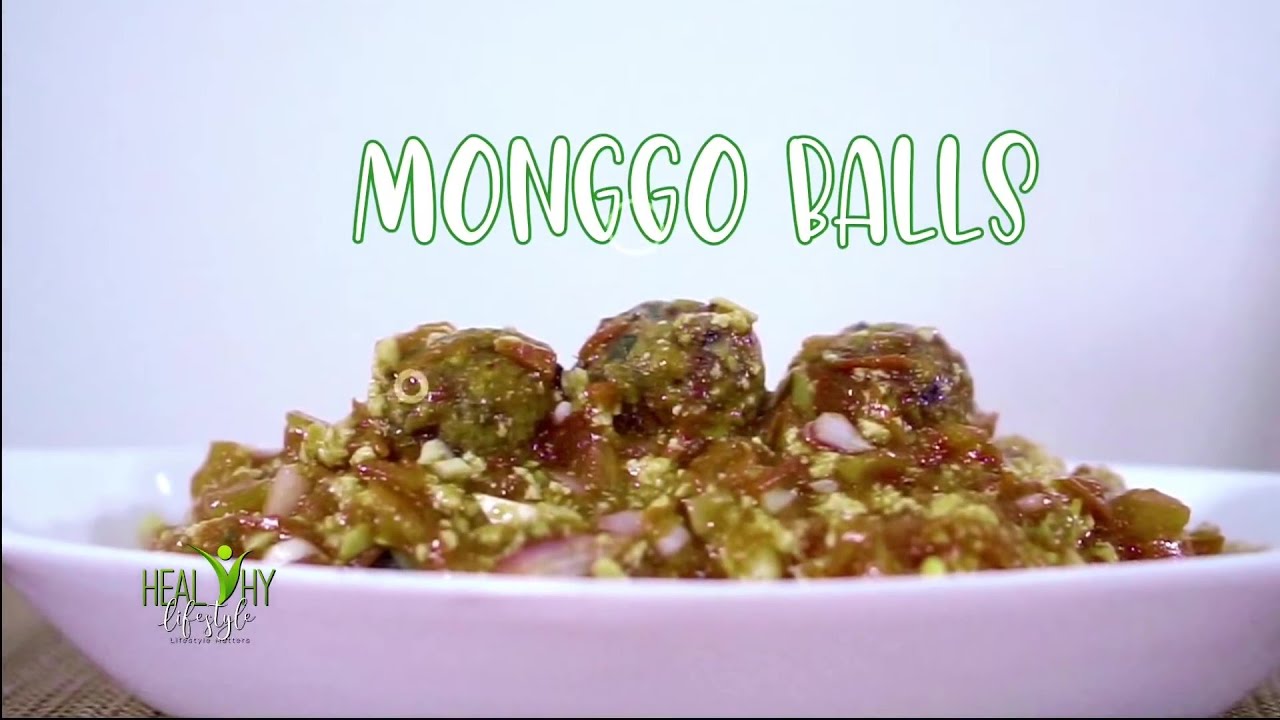 HOW TO MAKE MONGGO BALLS WITH TOMATO SAUCE WITH PASTA - YouTube